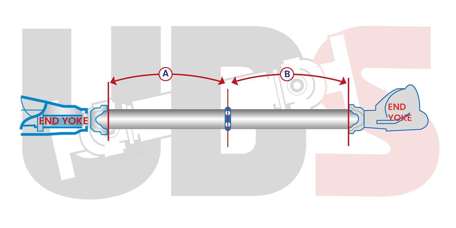 Two Piece Driveshaft End Yoke - Universal Driveshafts